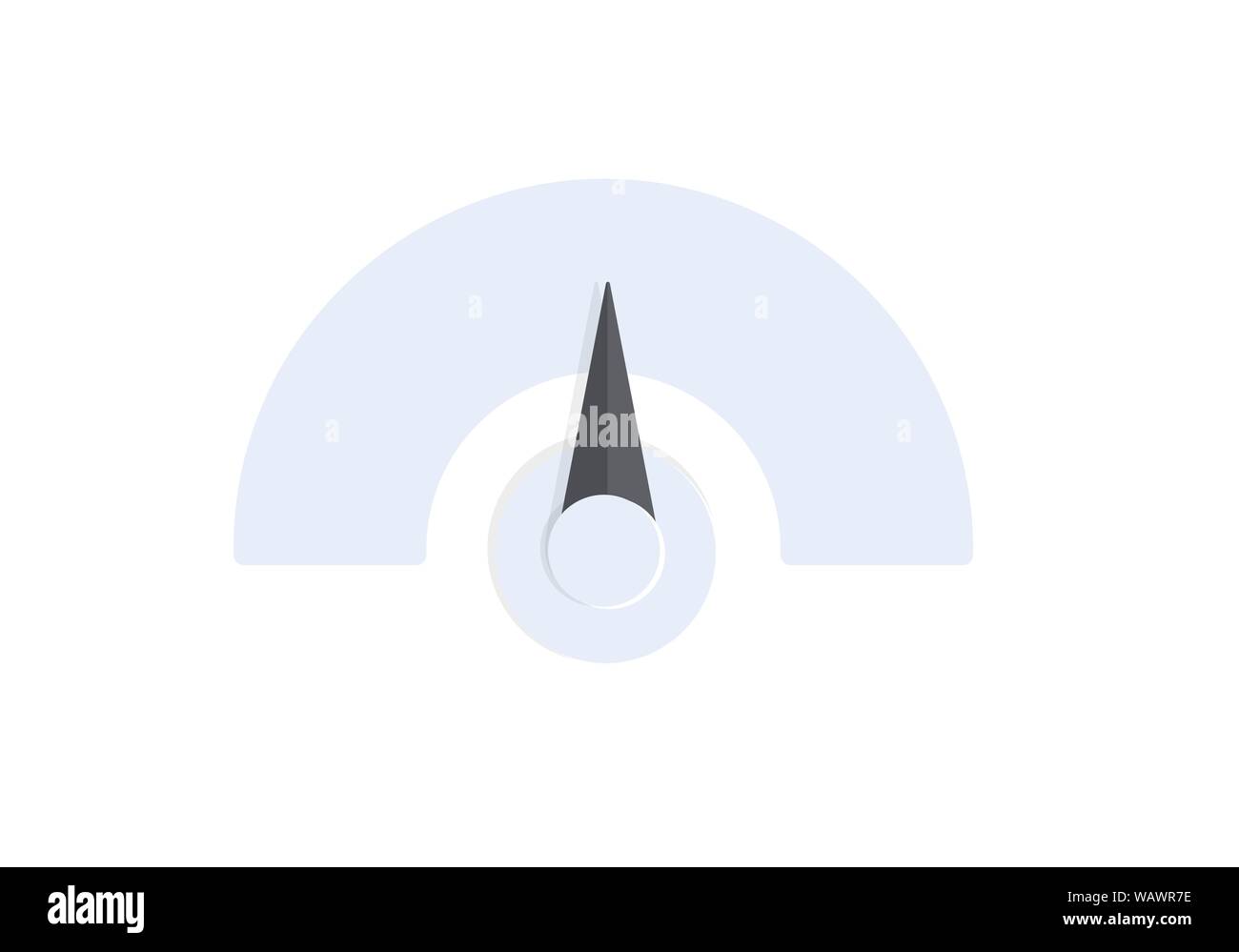 White measuring device, empty template. Bar level meter. Isolated ...