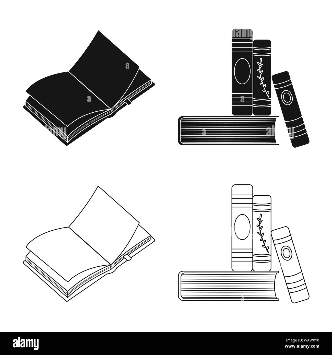 Vector illustration of training and cover logo. Set of training and ...