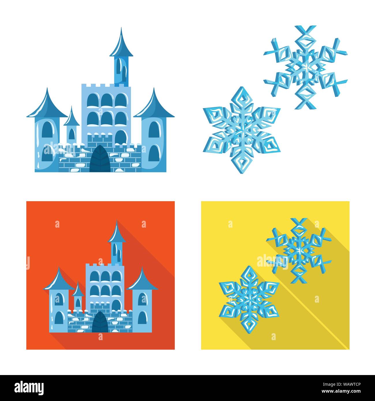 Vector design of texture and frozen symbol. Set of texture and ...