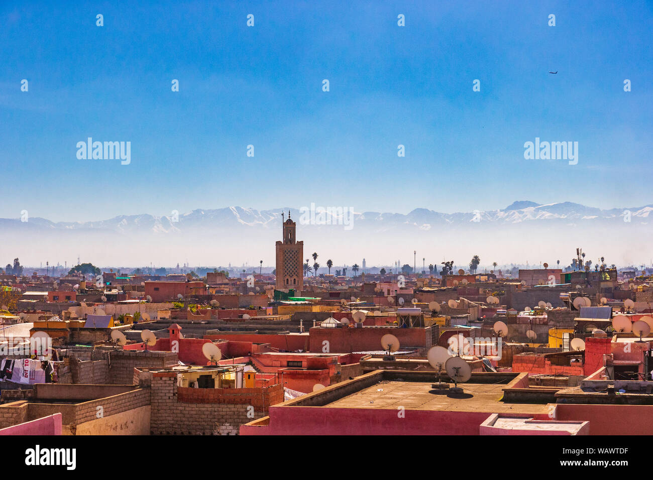 Kutubiyya mosque marrakech aerial hi-res stock photography and images ...