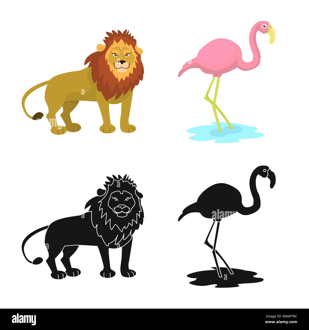 Vector illustration of nature and fun symbol. Set of nature and ...