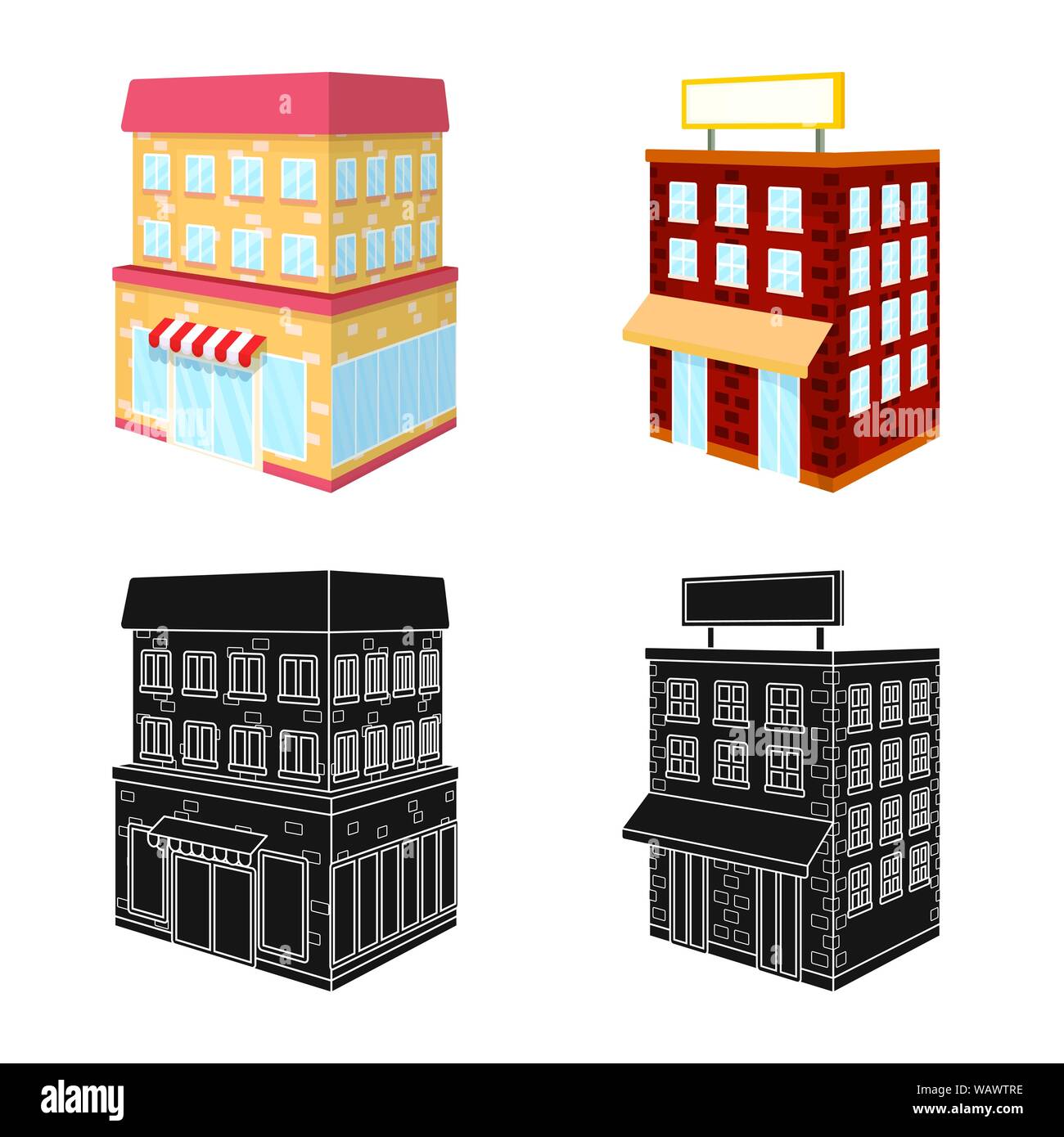 Vector design of construction and building sign. Set of construction ...