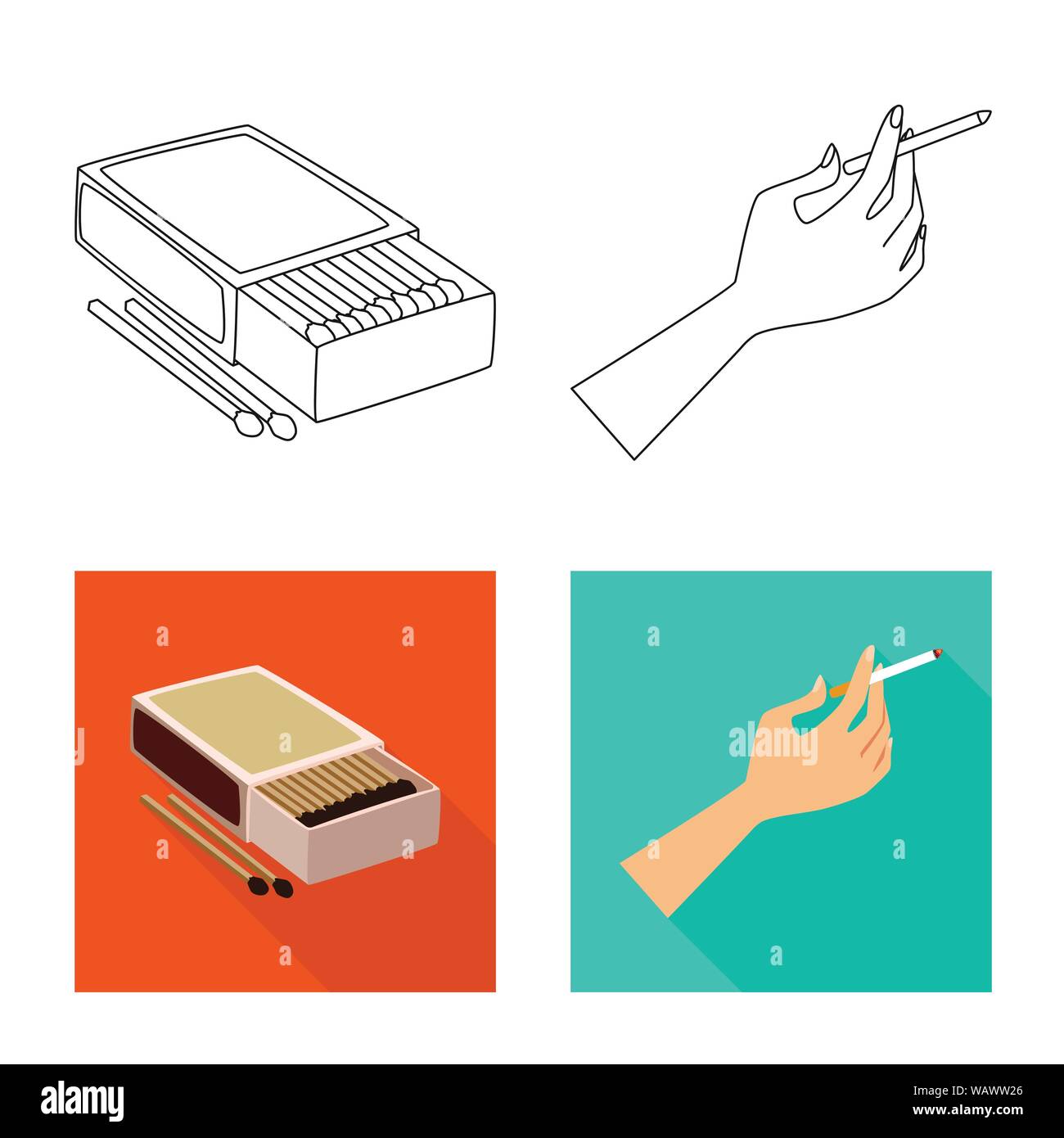 Isolated object of refuse and stop icon. Collection of refuse and habit ...