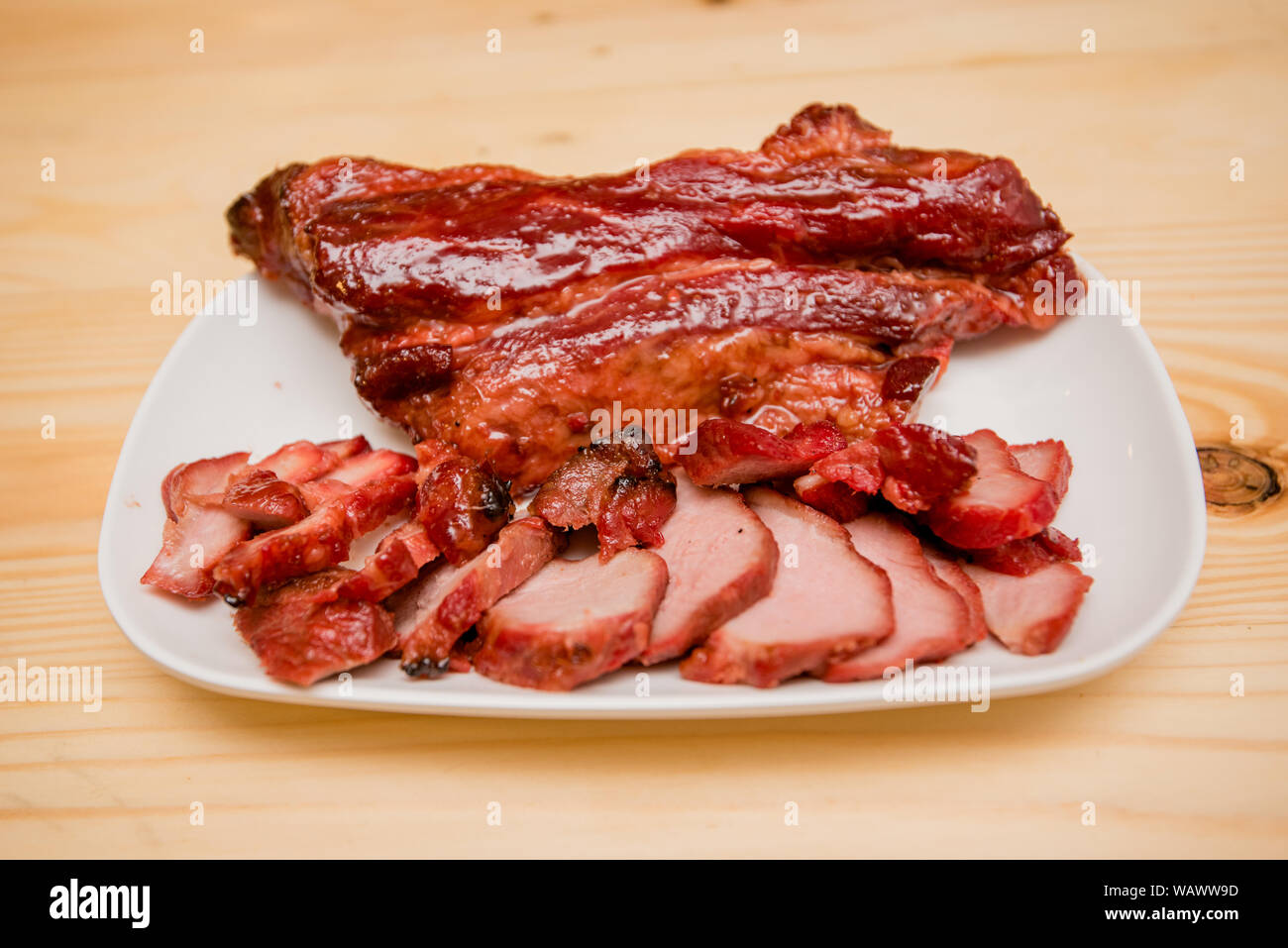 Hong Kong-style roast pork, roast pork, Thai roasted crispy pork, Thai ...