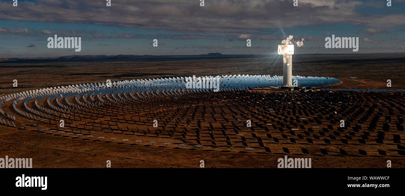 Panorama, Solar thermal power plant Khi Solar One, Keimoes, North Cape ...