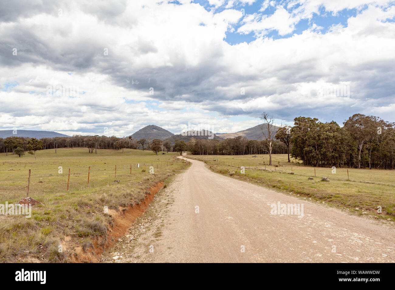 Empty rural road in the Capertee Valley, NSW, Australia Stock Photo - Alamy