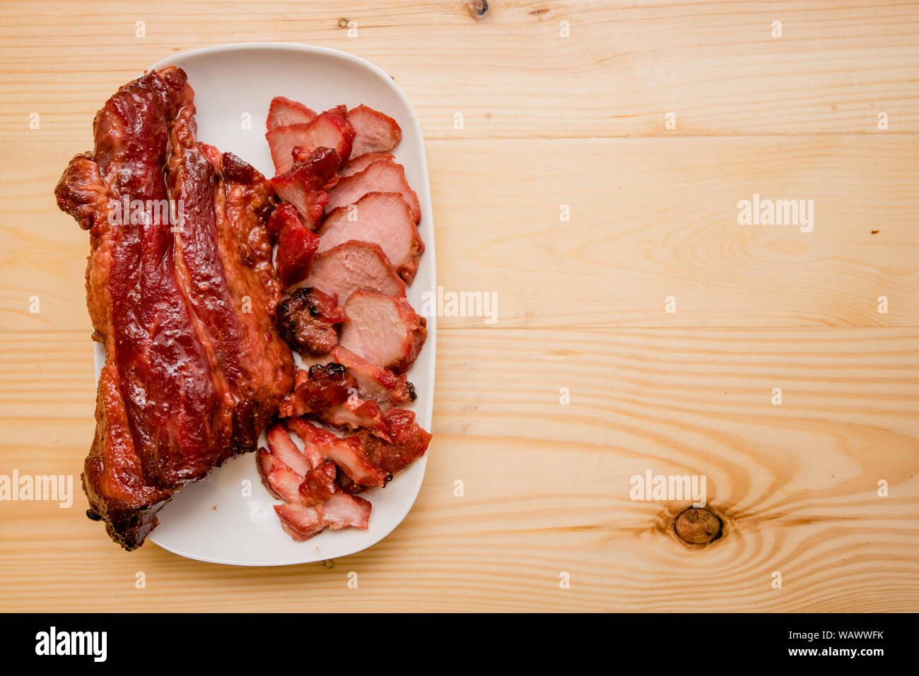 Hong Kong-style roast pork, roast pork, Thai roasted crispy pork, Thai ...