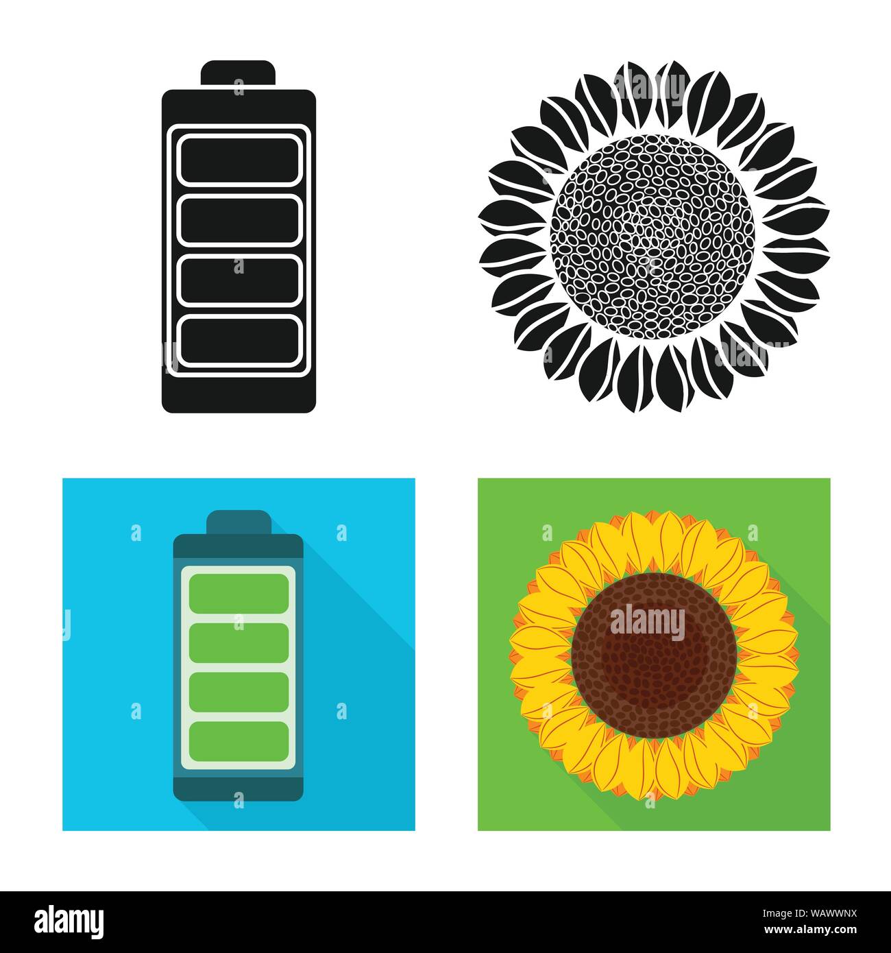 Vector illustration of innovation and technology icon. Set of ...