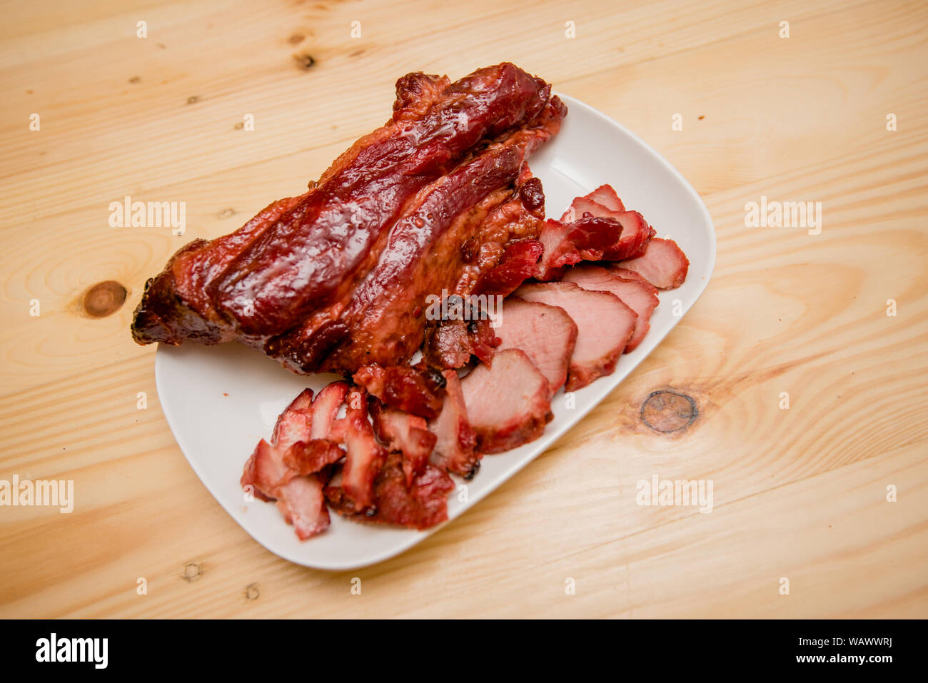 Hong Kong-style roast pork, roast pork, Thai roasted crispy pork, Thai ...