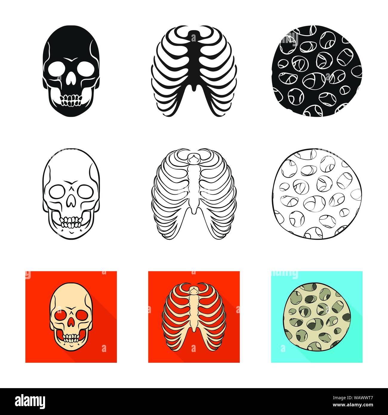 Vector illustration of medicine and clinic symbol. Set of medicine and ...