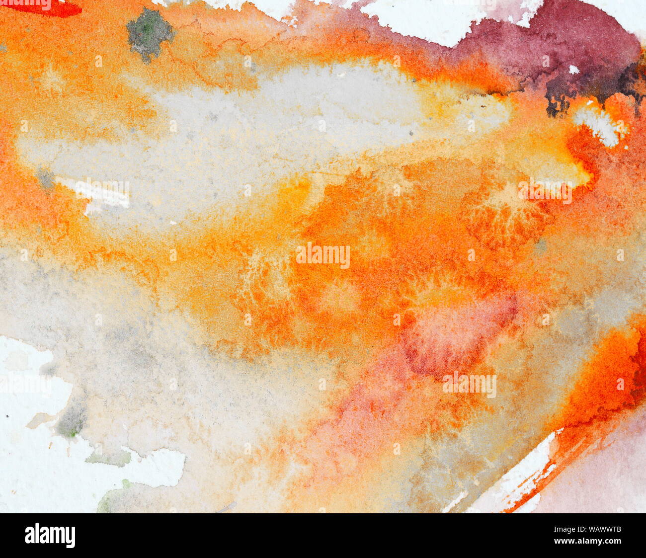 Photo of Watercolor texture on paper close-up. Abstract watercolor art ...