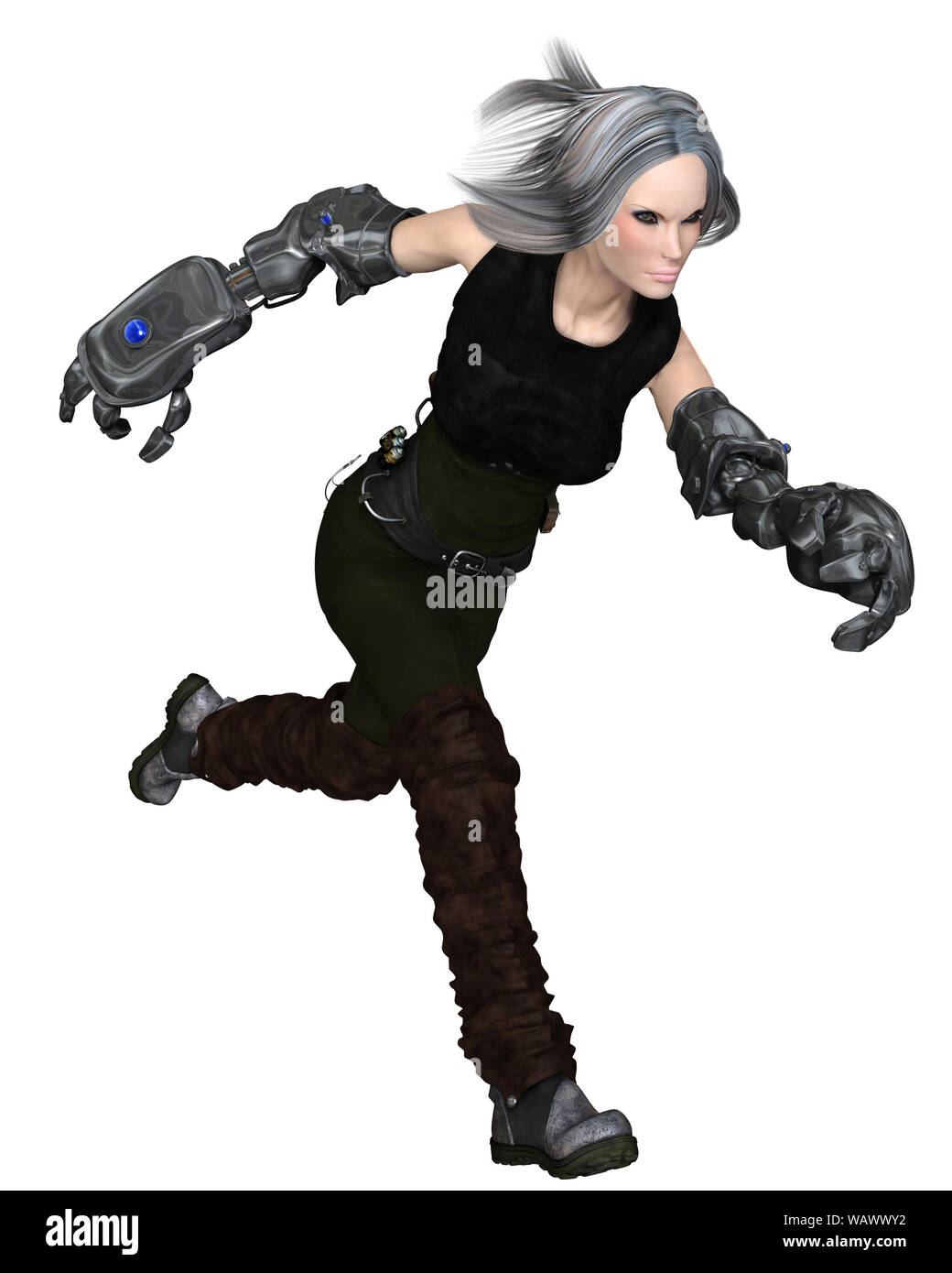 Female android robot white hi-res stock photography and images - Alamy