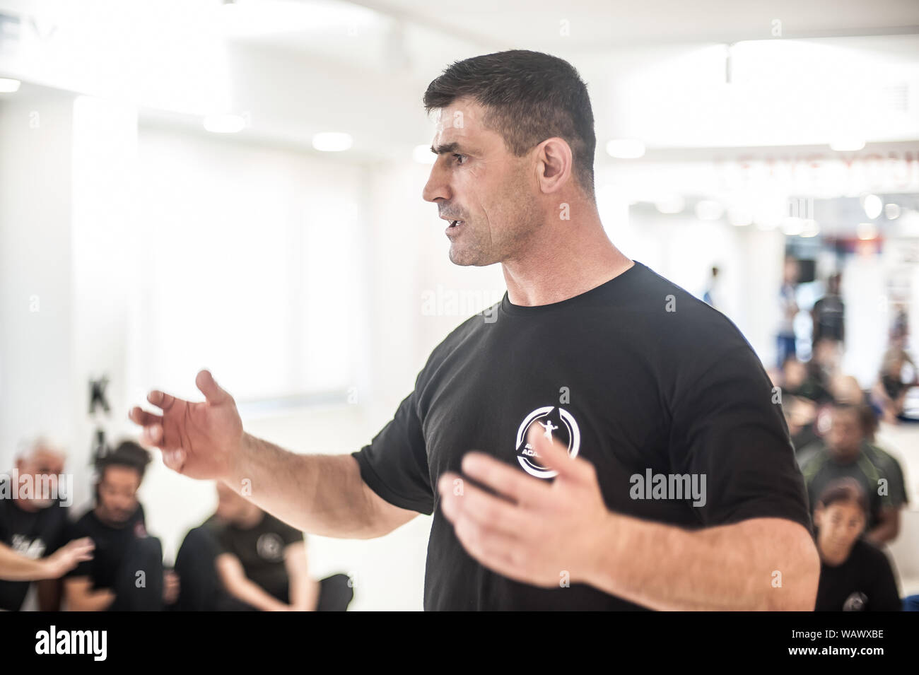 ISTANBUL, TURKEY - Maj 30 - Jun 02. 2019. Kapap instructor Altin Qoku ...