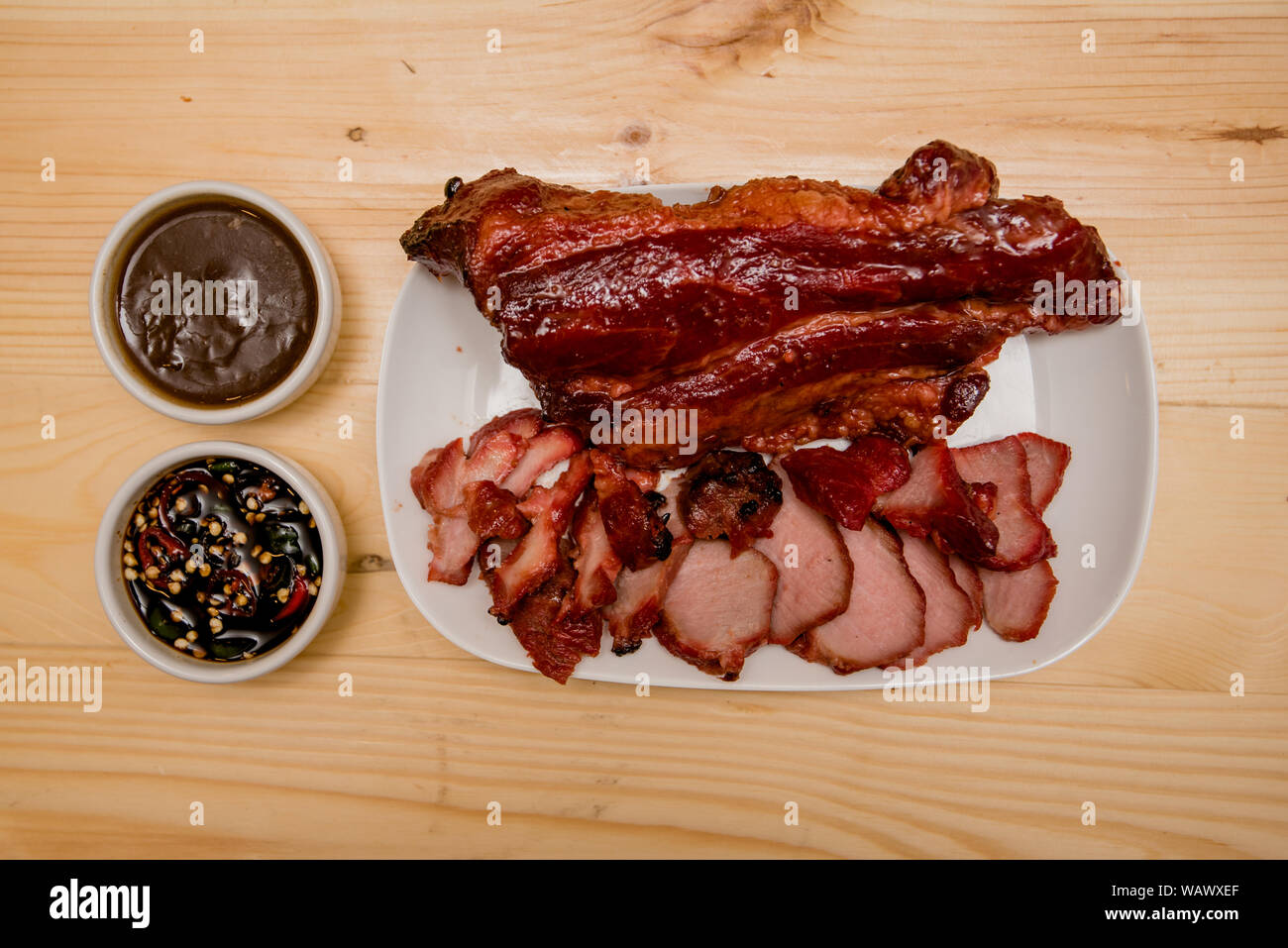 Hong Kong-style roast pork, roast pork, Thai roasted crispy pork, Thai ...