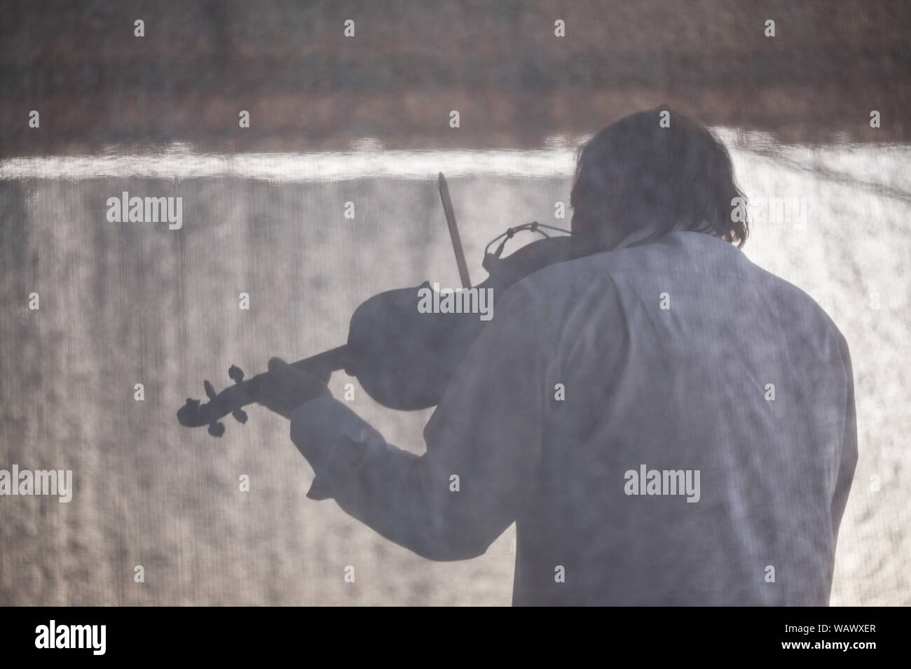 Pranjani, Serbia - August 18, 2019: Famous violinist of traditional ...