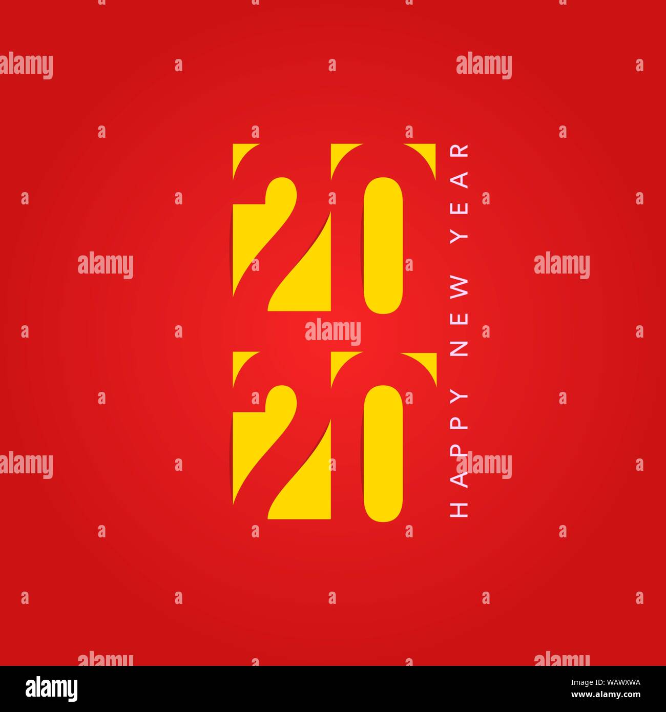 2020 calendar cover concept. Vector illustration Stock Vector Image ...