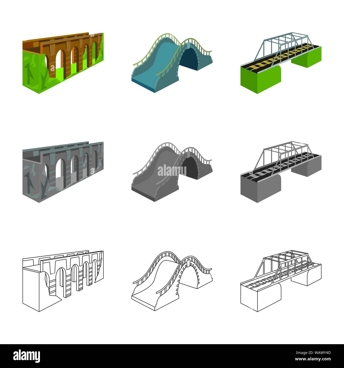 Vector design of connection and design symbol. Collection of connection and side vector icon for ...
