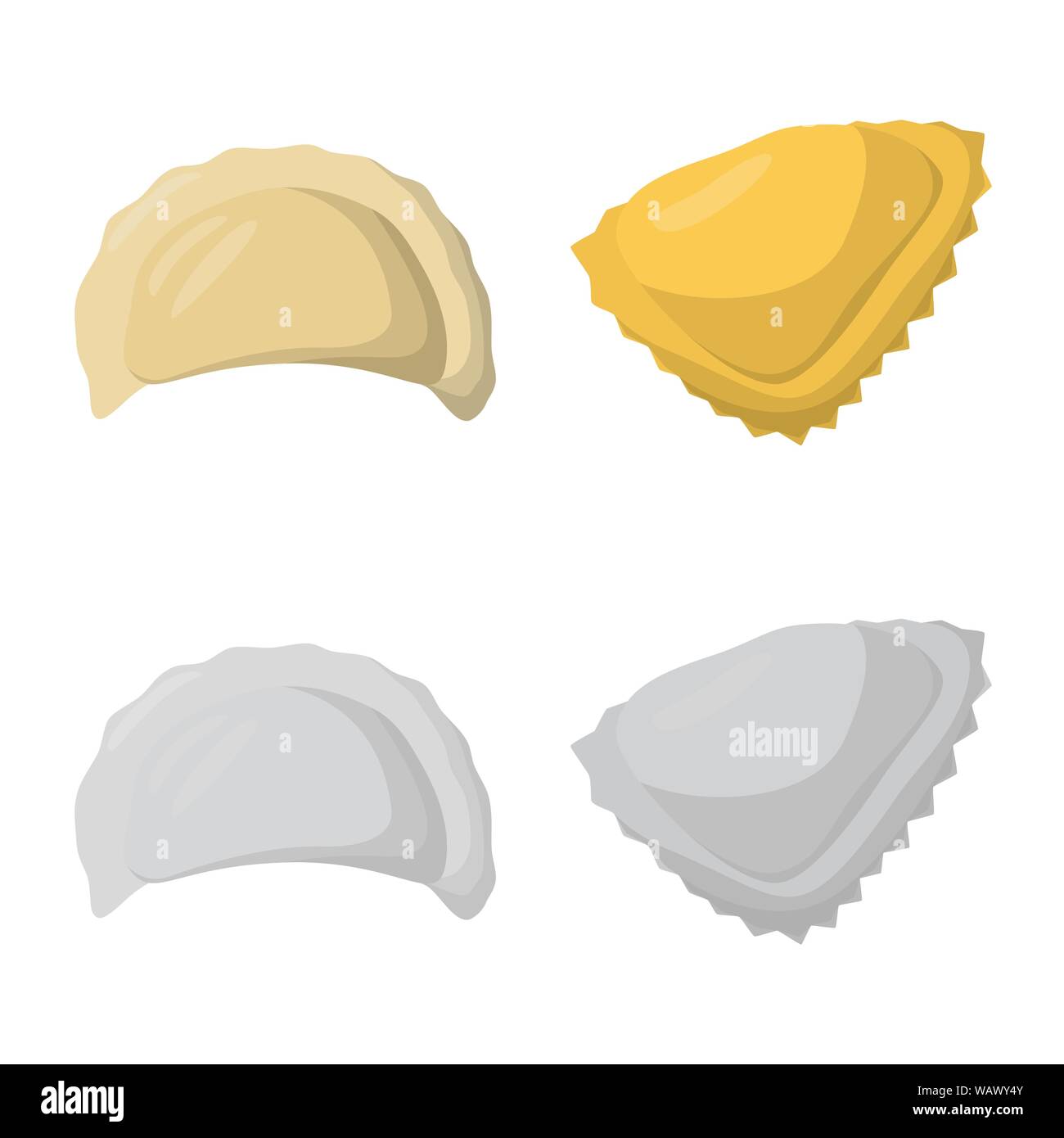 Vector design of products and cooking logo. Set of products and ...
