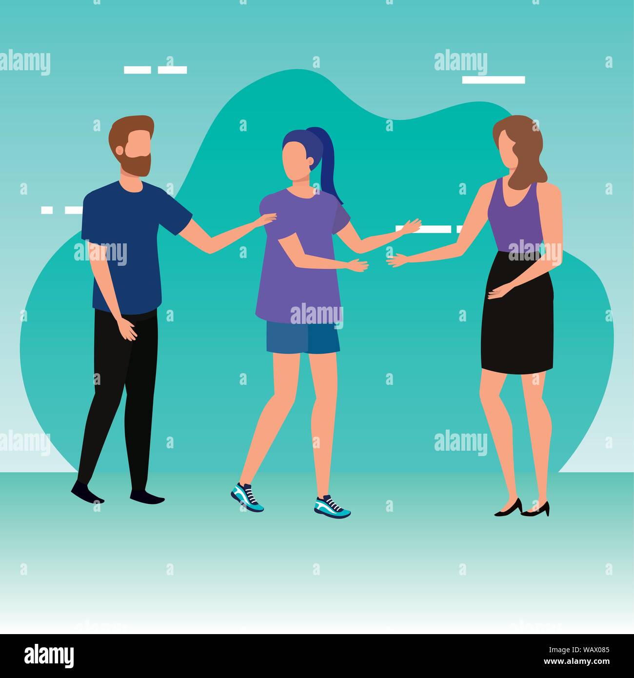 group of people avatars characters Stock Vector Image & Art - Alamy