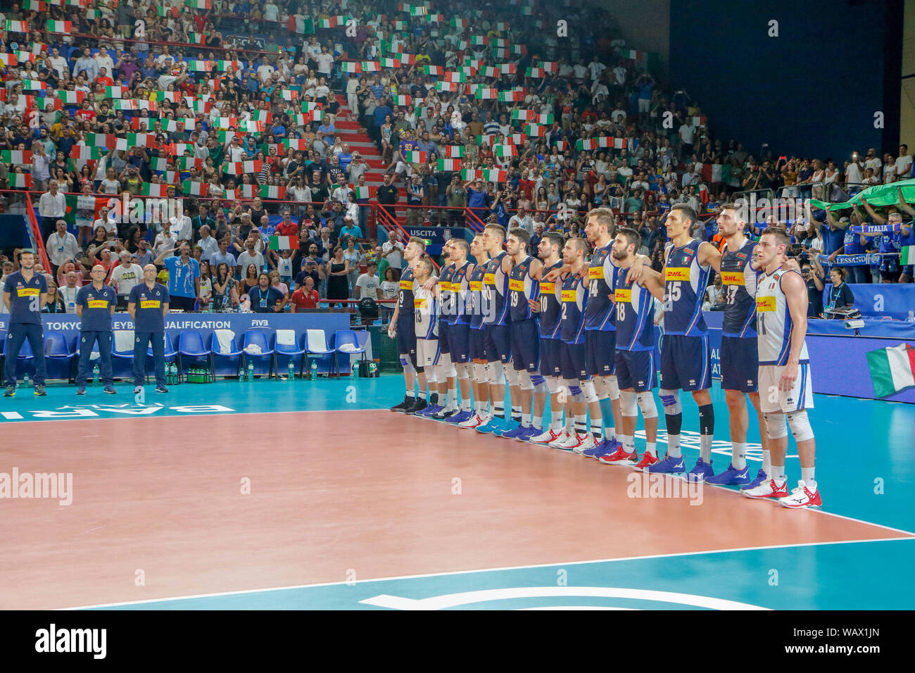 Nazionale Italiana durante l´Inno di Mameli during Torneo Maschile di ...