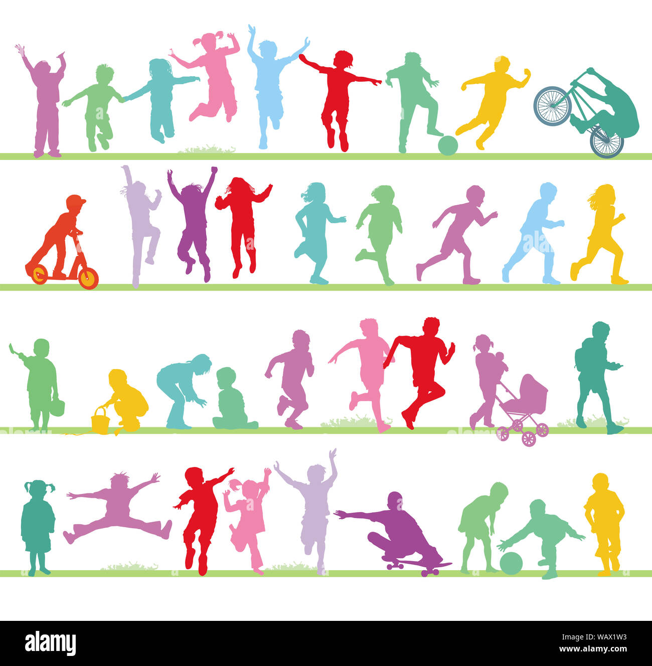 Children on the Cut Out Stock Images & Pictures - Alamy