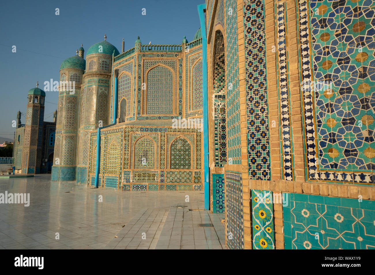 Blue Mosque in Mazar-e Sharif, Afghanistan (Shrine of Hazrat Ali Stock ... Blue Mosque in Mazar-e Sharif, Afghanistan (Shrine of Hazrat Ali Stock ...