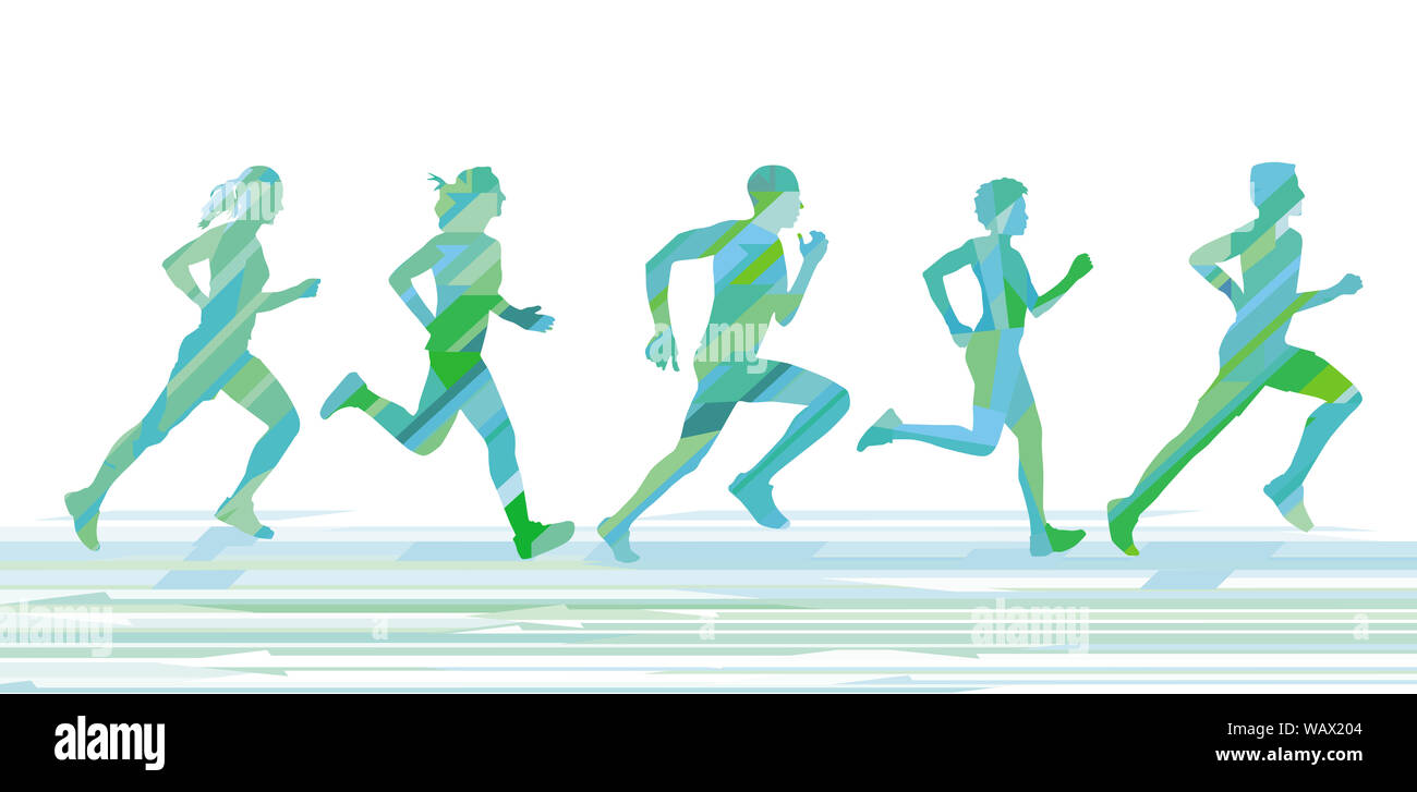 Running people doing sports Stock Photo - Alamy