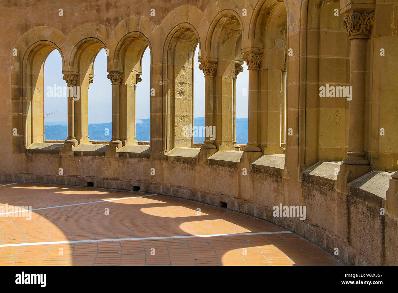 The interior of an ancient monastery in Spain Stock Photo - Alamy