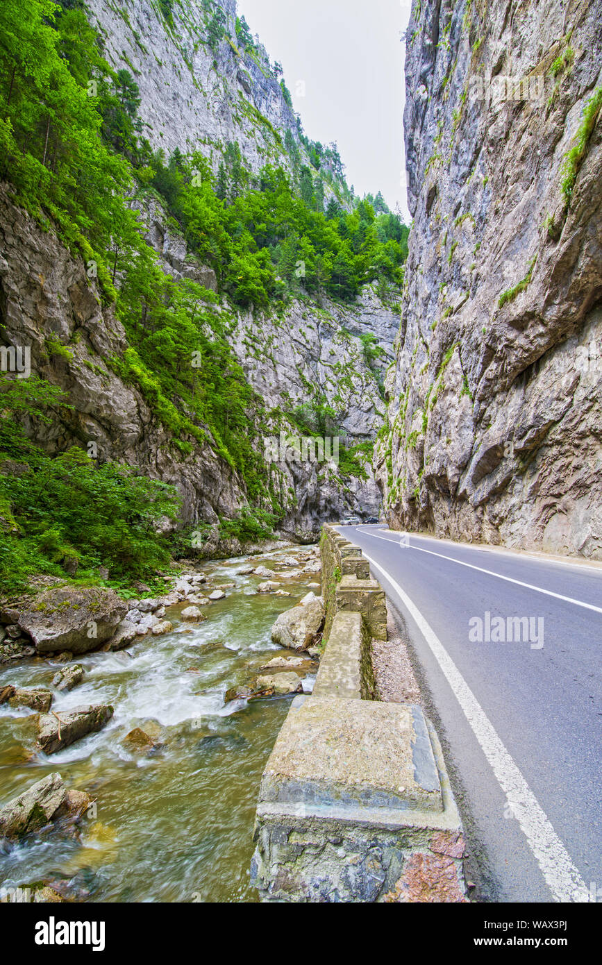 The Bicaz Gorge is a canyon in the north-east of Romania and was ...