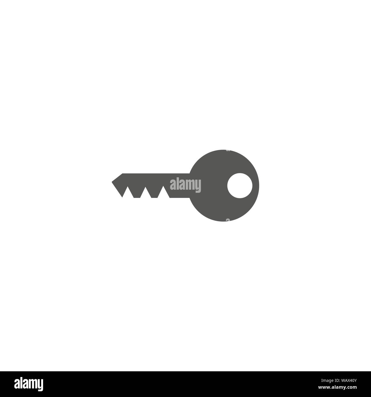 Key Icon in trendy flat style isolated on grey background. Key symbol ...