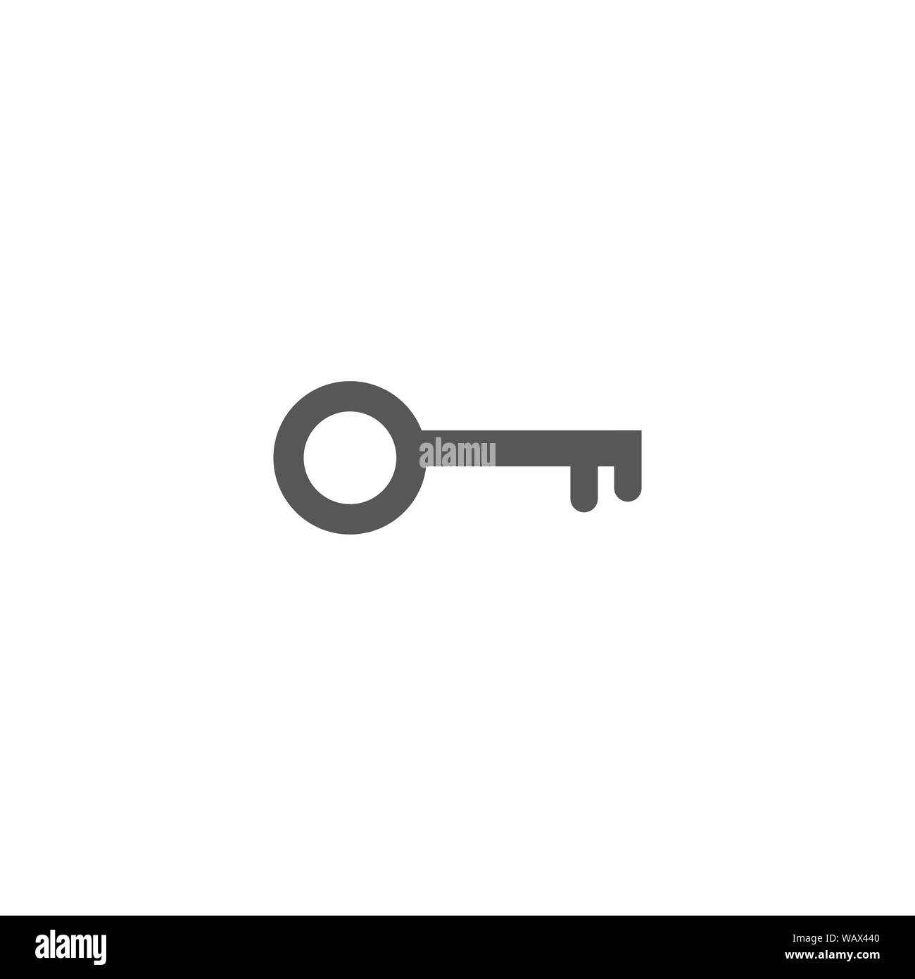 Key Icon in trendy flat style isolated on grey background. Key symbol ...