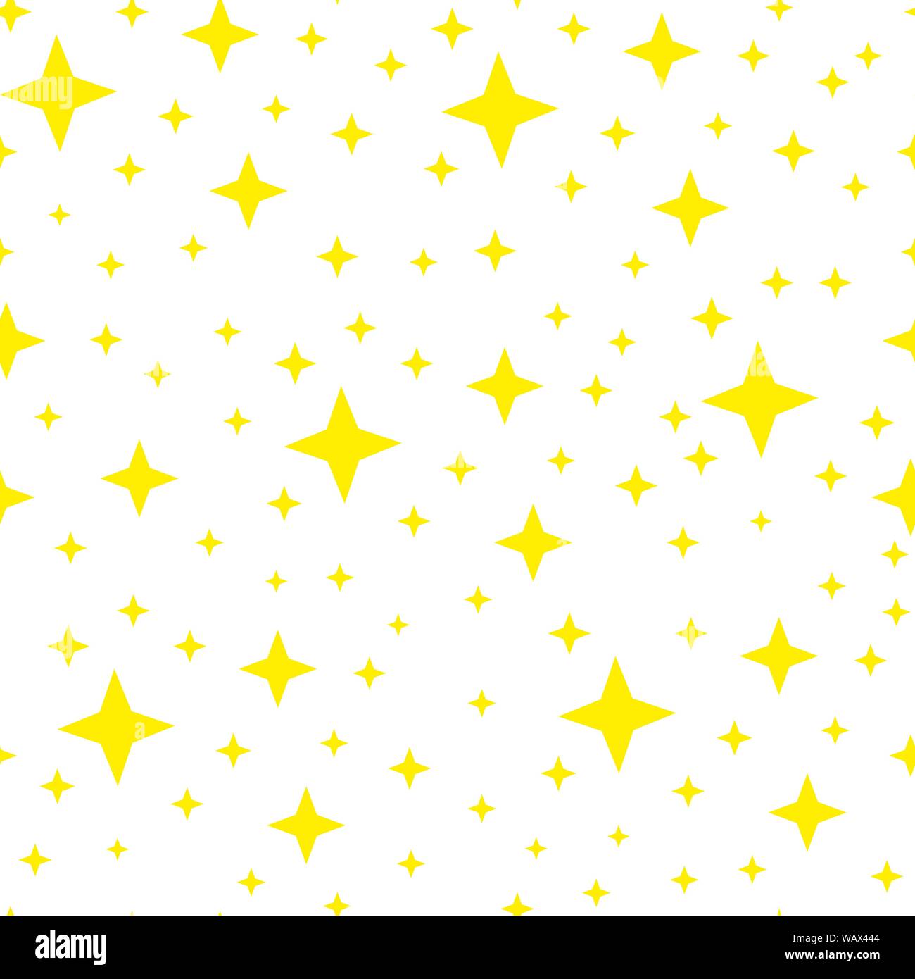 Yellow shining star seamless pattern, vector Stock Vector Image & Art ...
