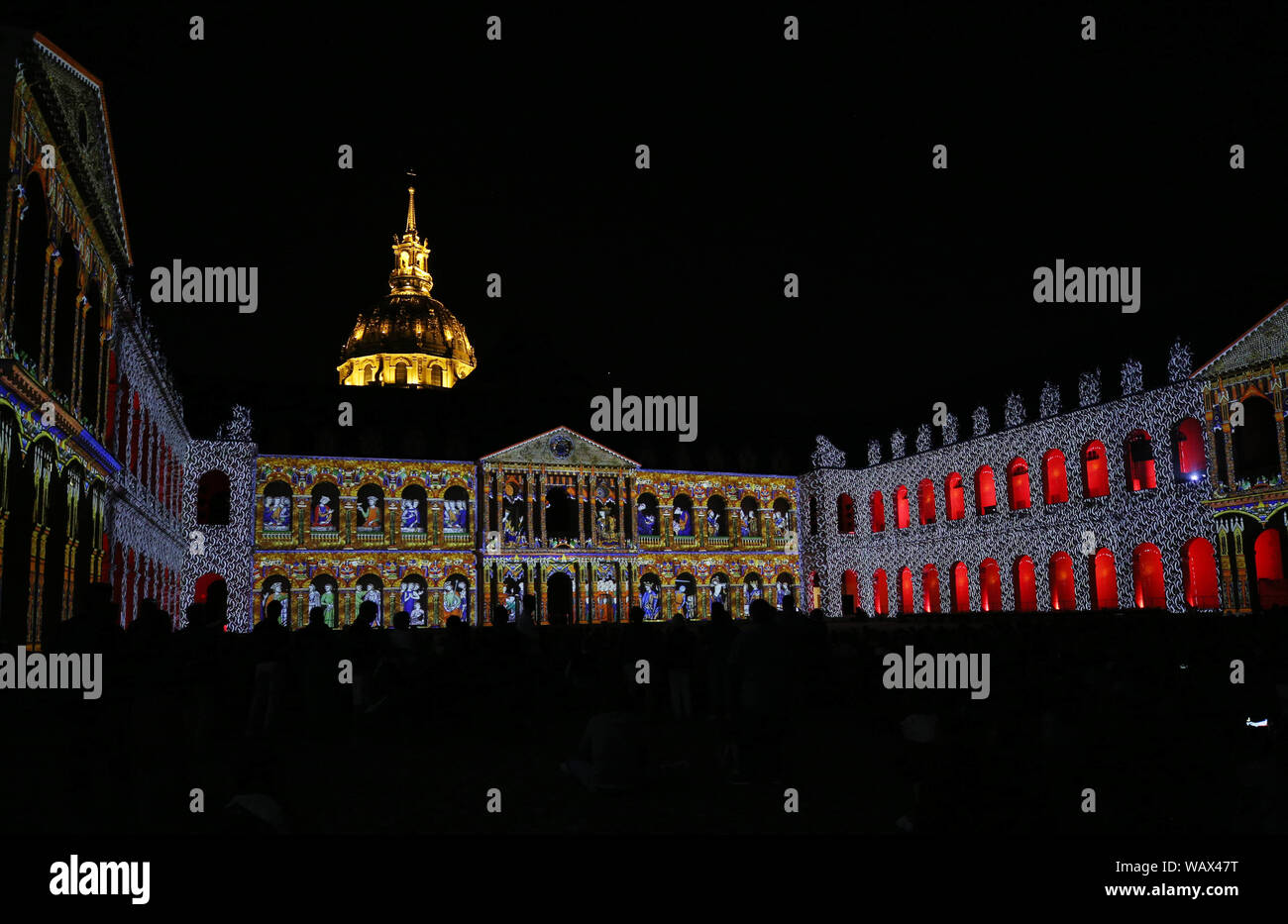 Paris. 21st Aug, 2019. Photo taken on Aug. 21, 2019 shows a sound and ...