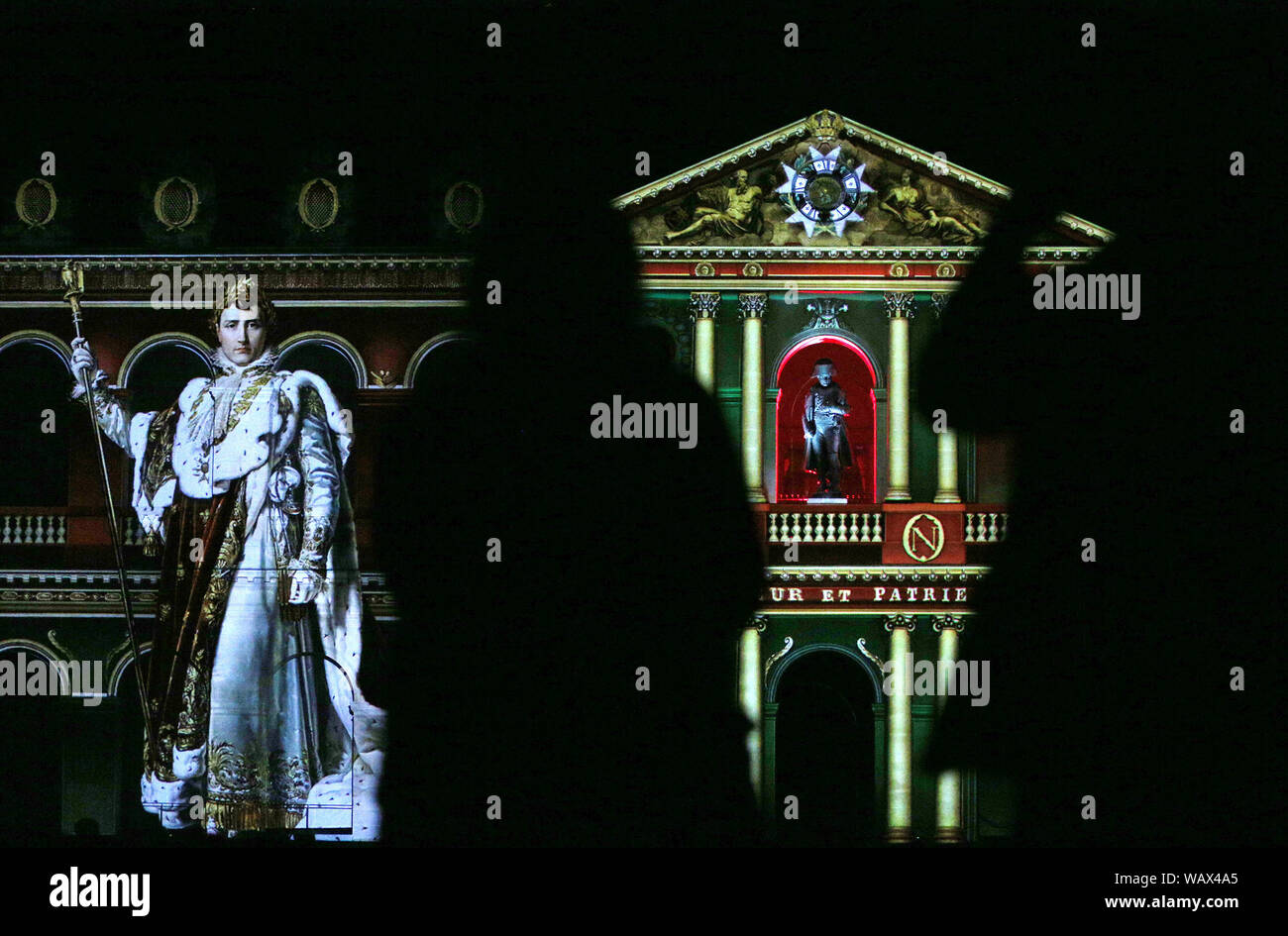 Paris. 21st Aug, 2019. Photo taken on Aug. 21, 2019 shows a sound and ...