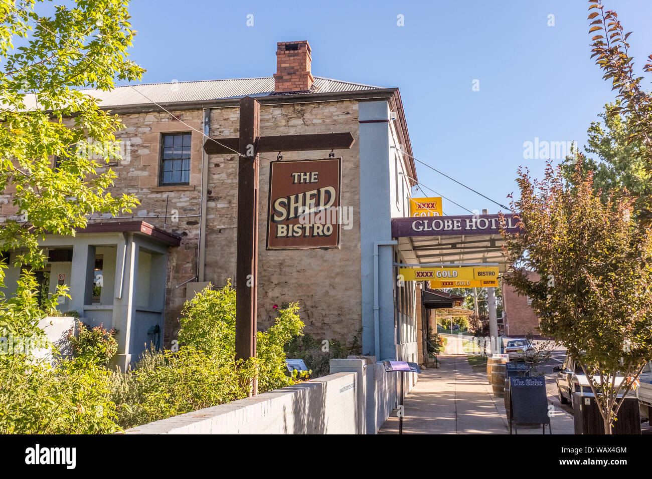 Shed Bistro and Globe Hotel, Rylstone, NSW, Australia Stock Photo - Alamy