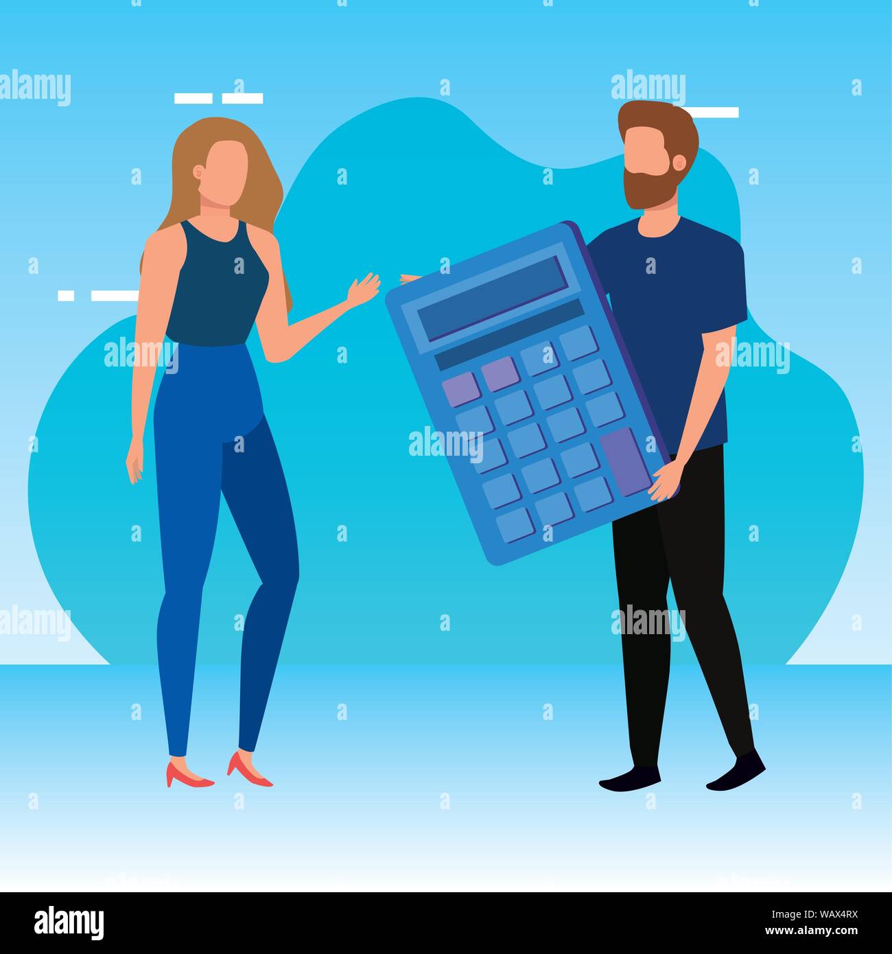 Electric calculators Stock Vector Images - Alamy