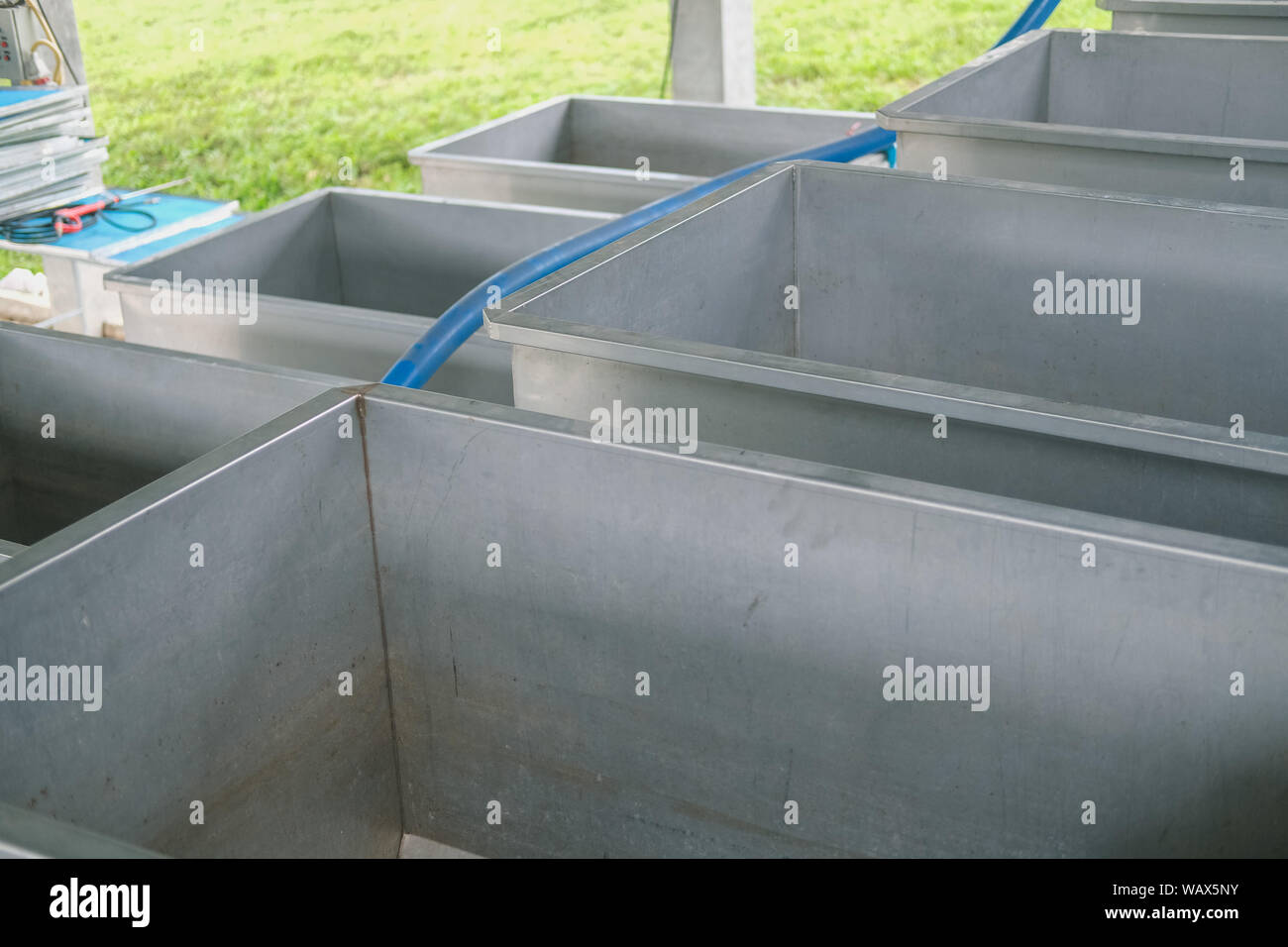 bucket for coffee washing in wet processing method in food factory ...