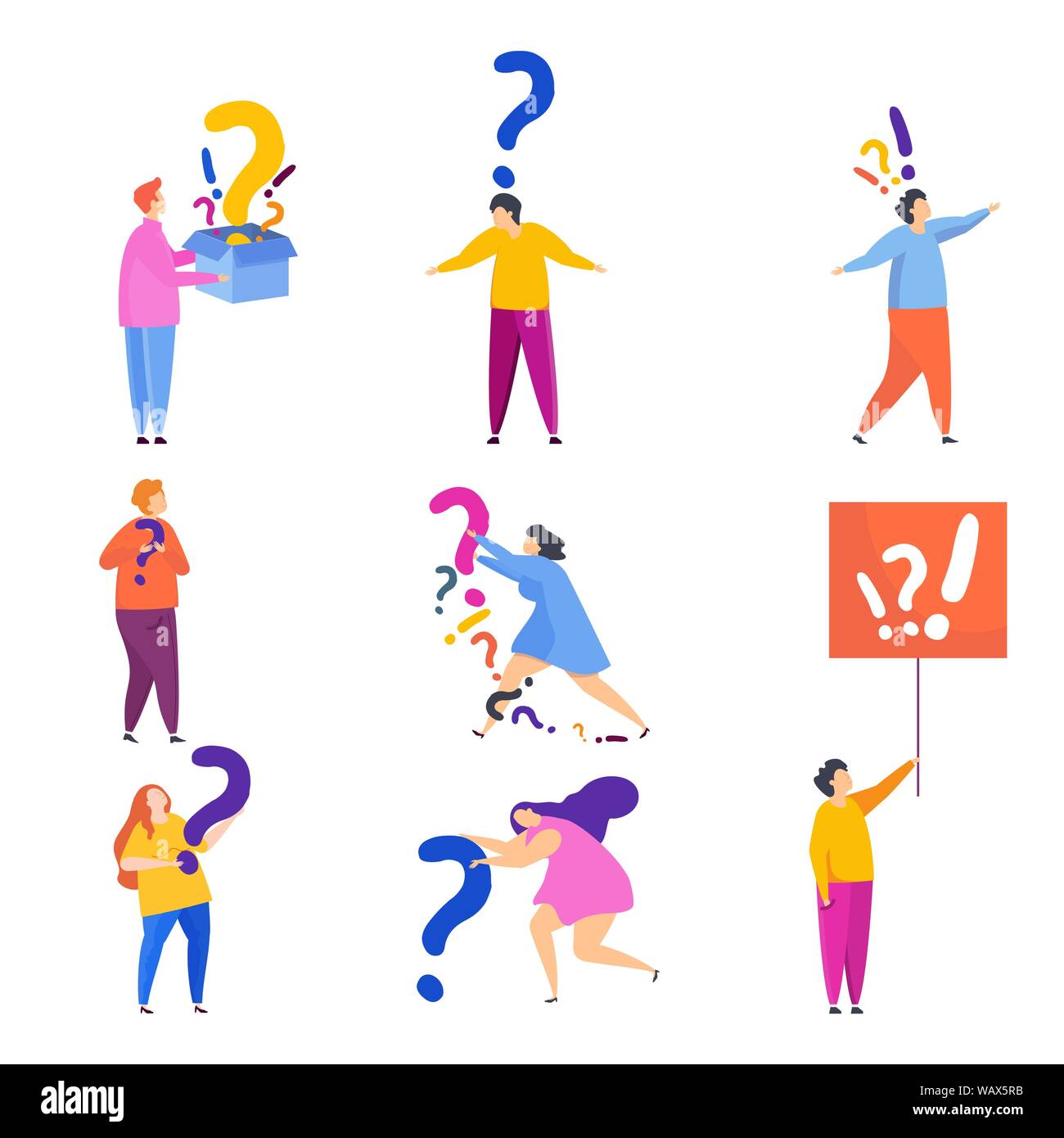 Woman asking for help Stock Vector Images - Alamy