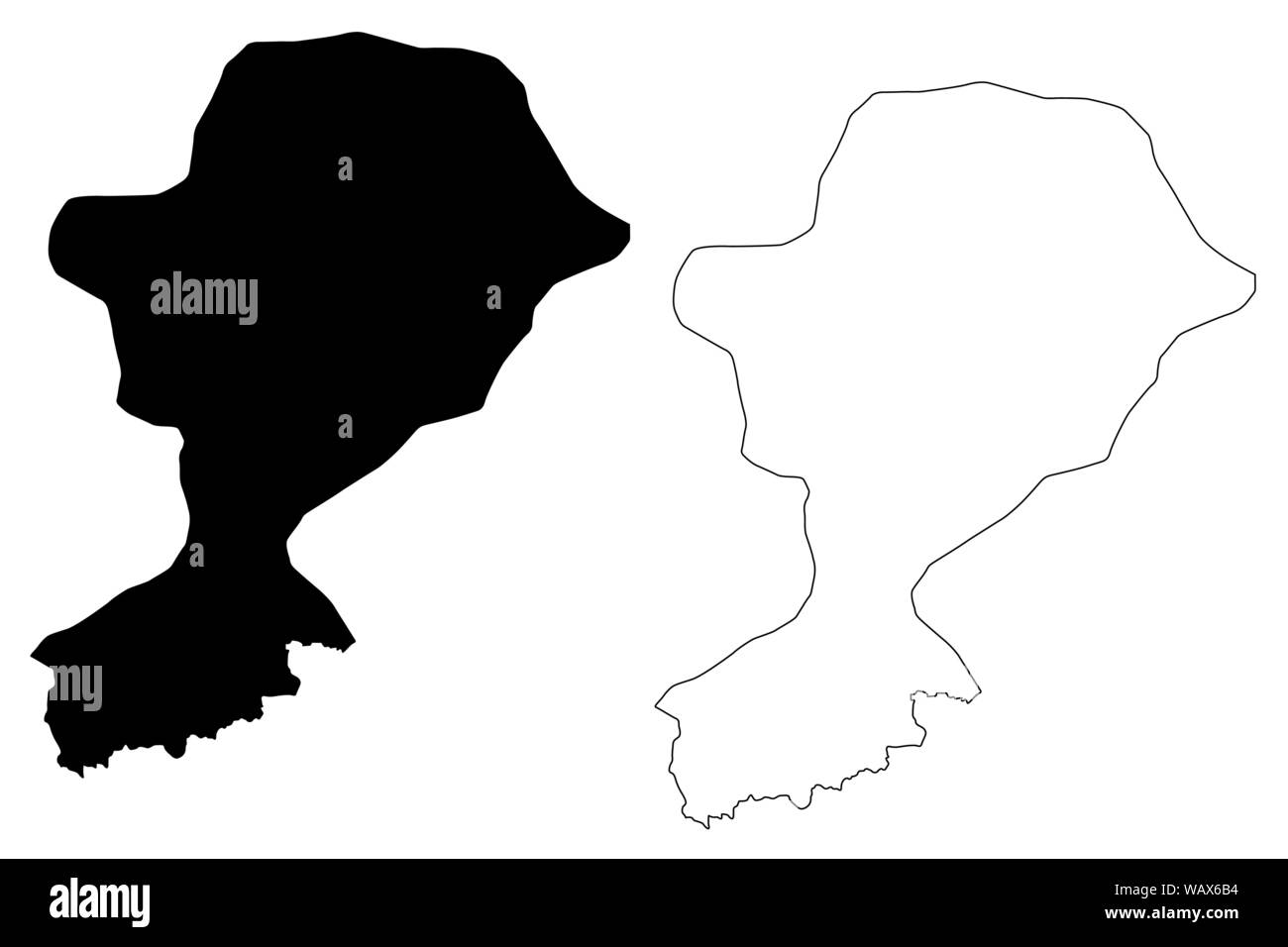 Intibuca Department (Republic of Honduras, Departments of Honduras) map ...