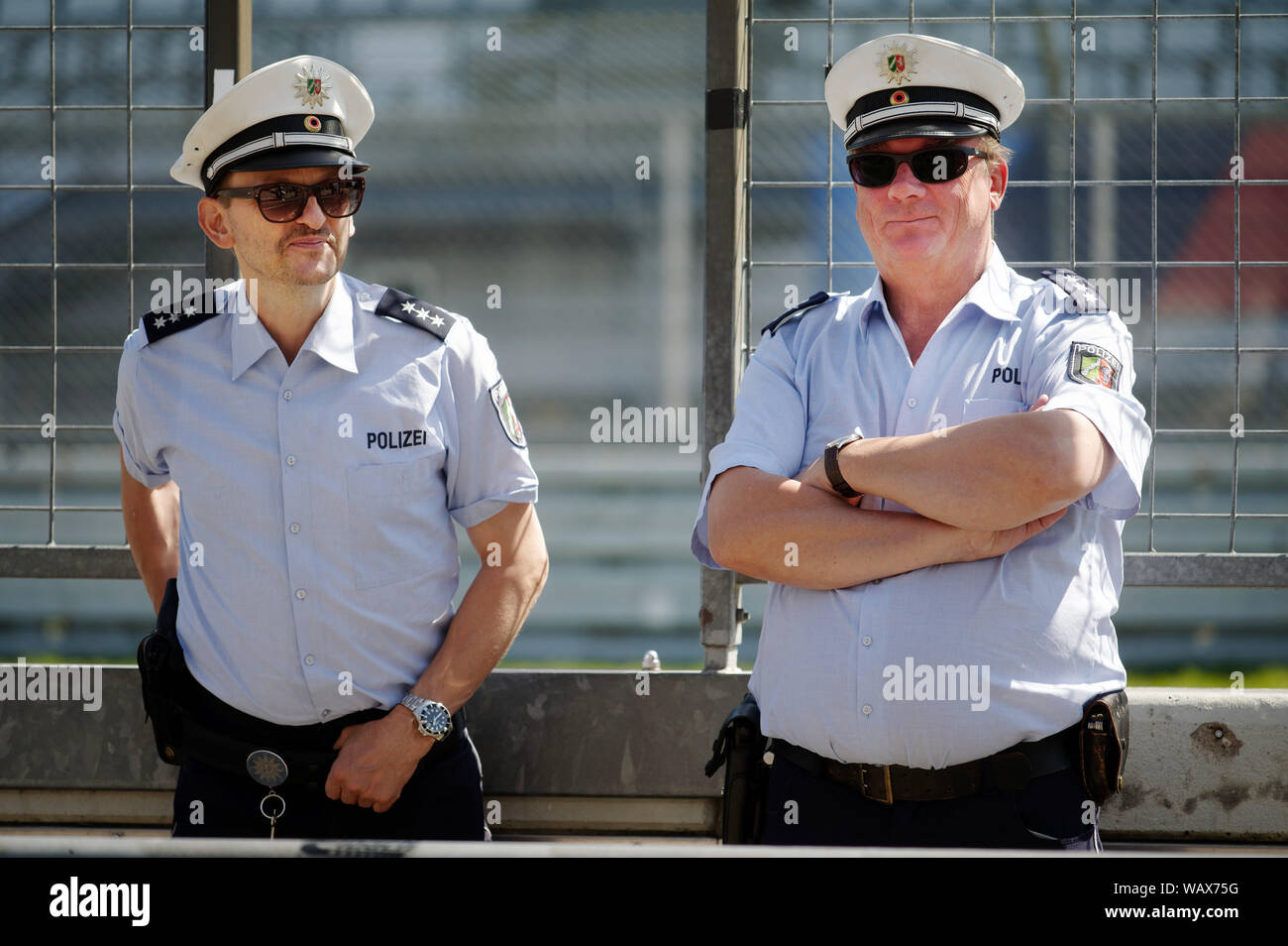 22 August 2019, North Rhine-Westphalia, Nürburgring: The actors Milan ...