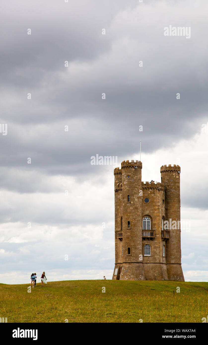 Broadway Tower a folly on Broadway Hill, near the village of Broadway ...