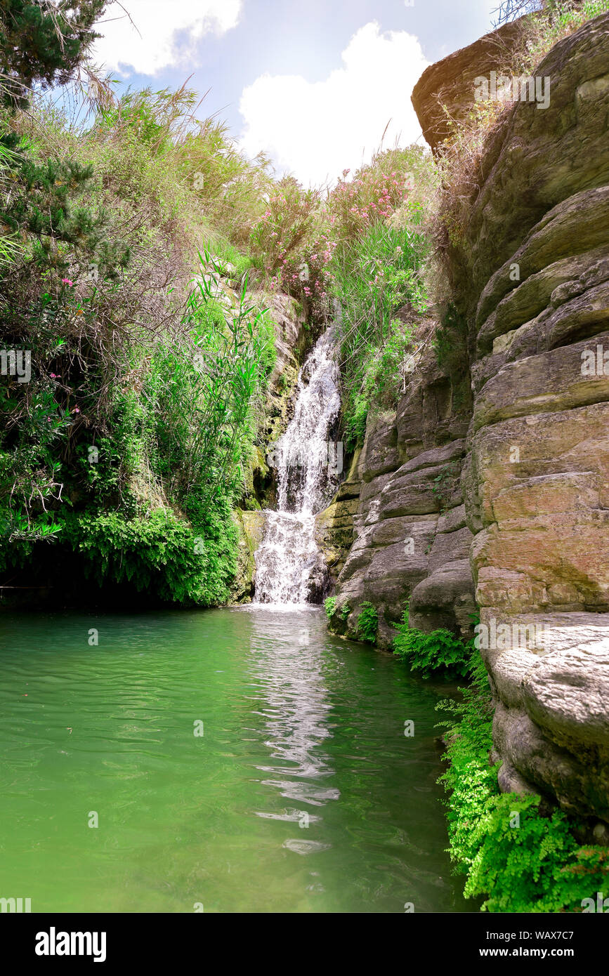 Nature Waterfall Summer Lake Waterfall Summer Hikes