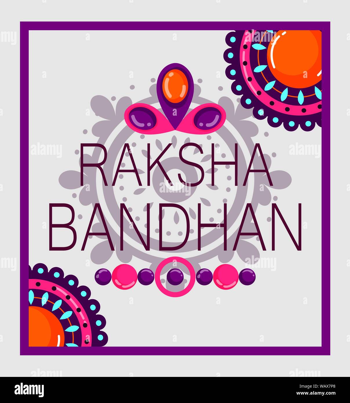 happy raksha bandhan poster design vector illustration Stock Vector ...