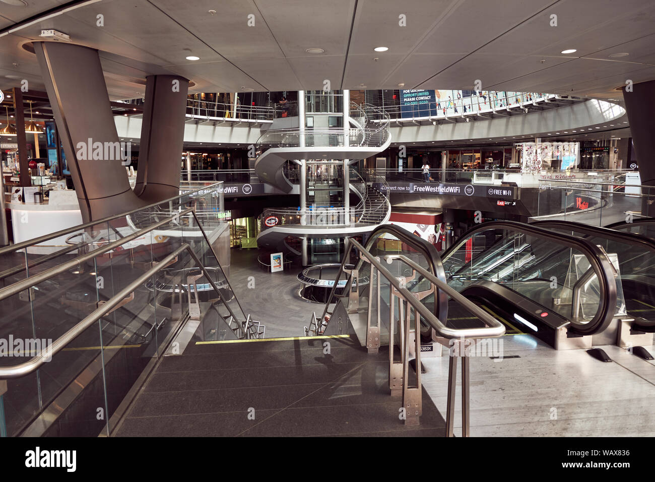 Fulton Center subway interchange NYC Stock Photo - Alamy