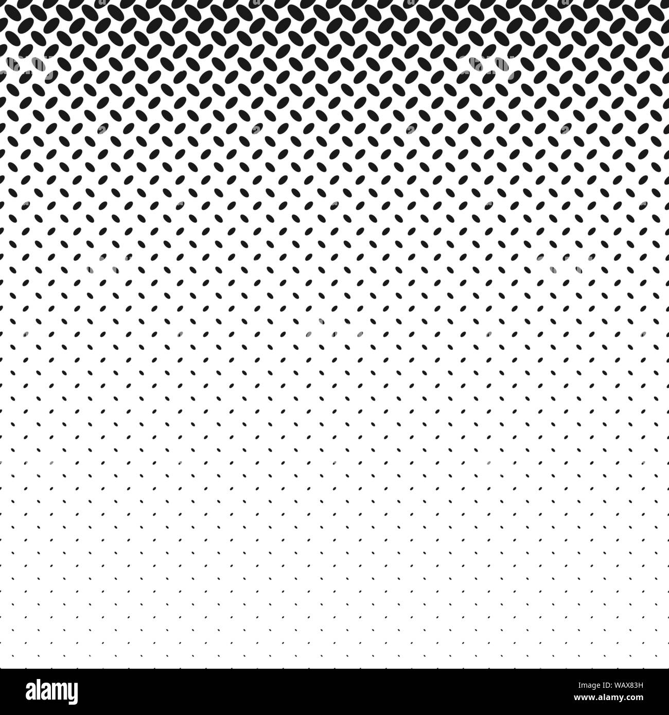 Monochrome Geometrical Halftone Diagonal Ellipse Pattern Background Design Abstract Vector