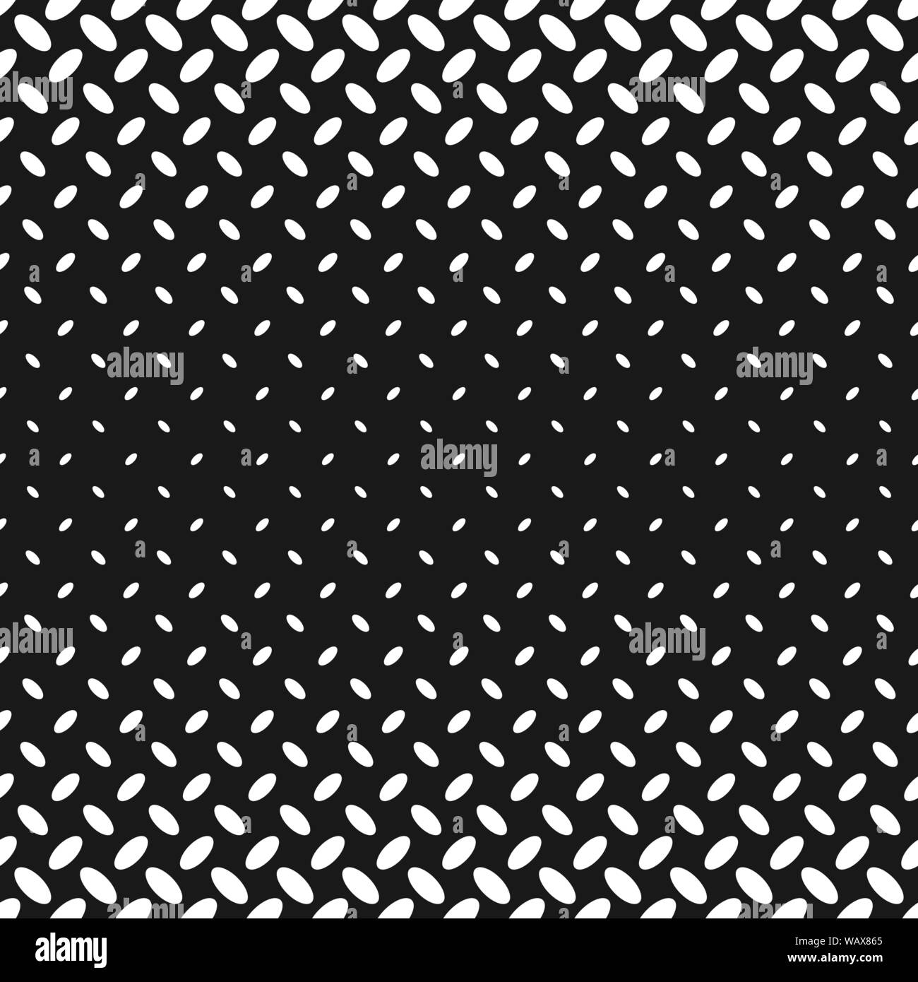 Monochrome geometric halftone diagonal ellipse pattern background ...