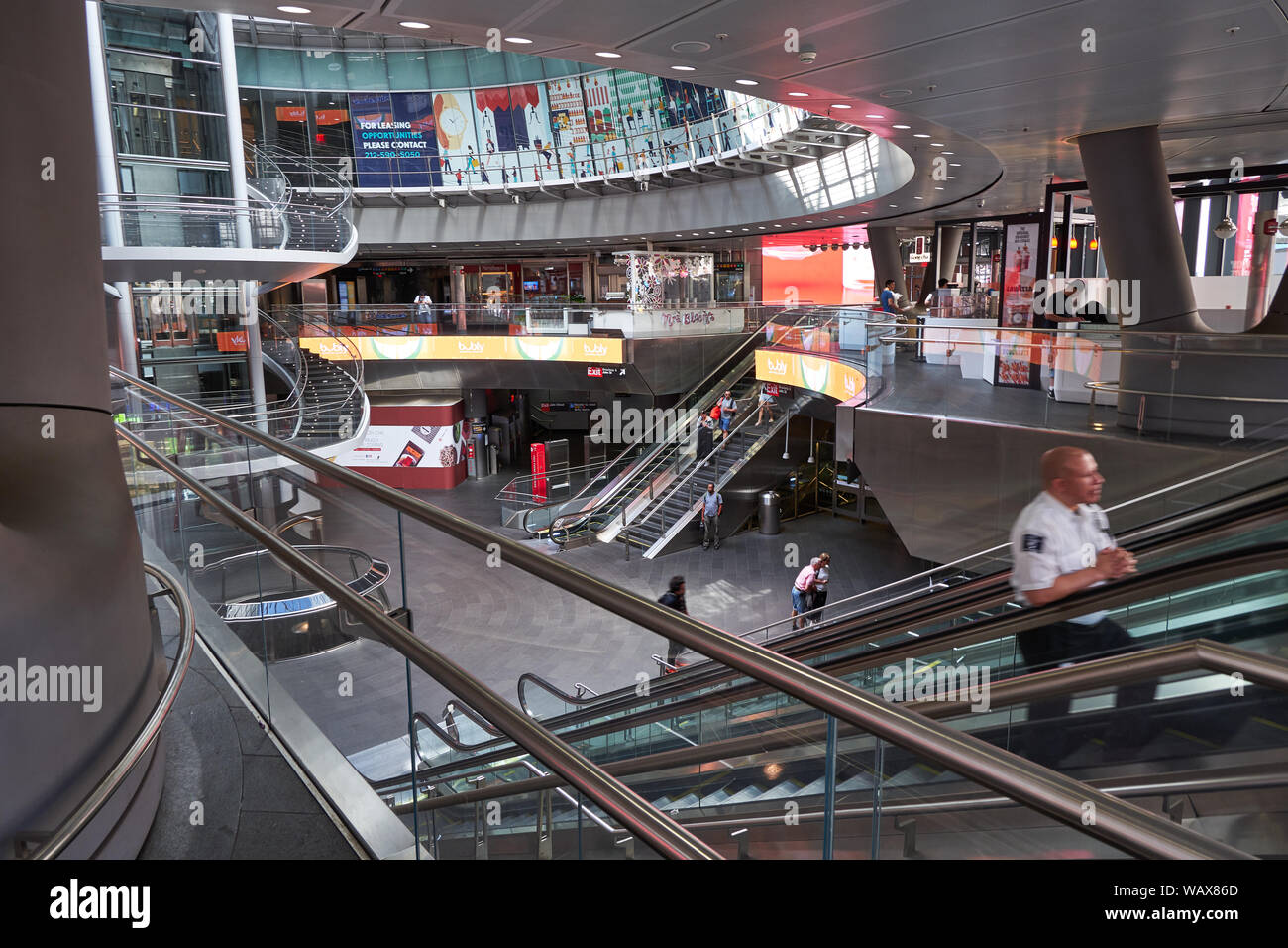 Fulton Center subway interchange NYC Stock Photo - Alamy