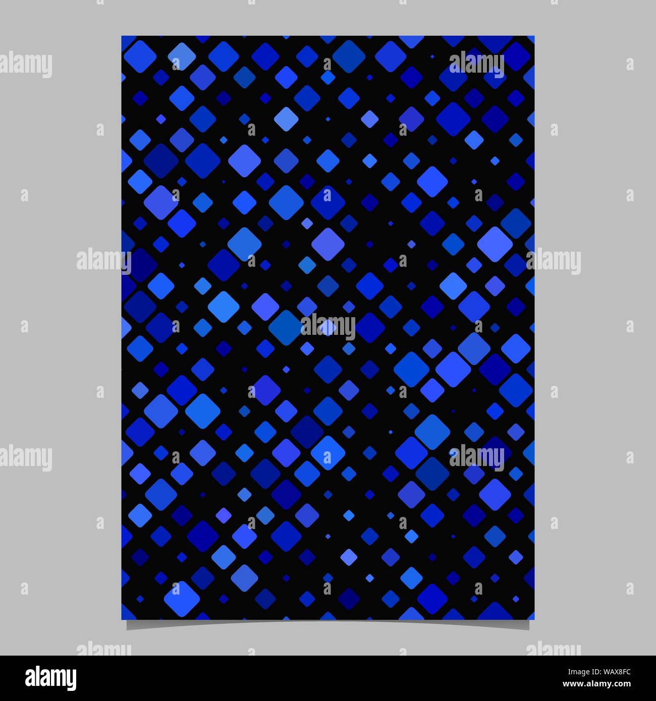 Square pattern brochure design - vector tiled mosaic stationery background Stock Vector Image ...