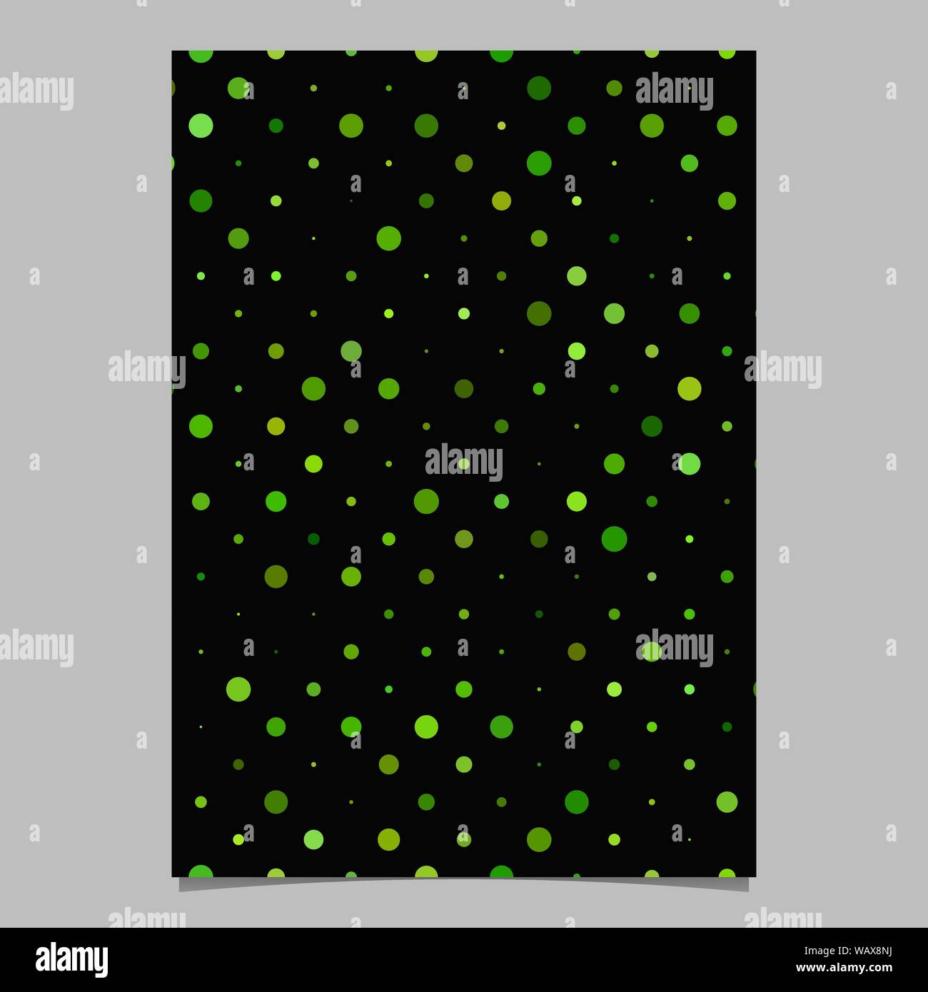 Color dot pattern poster template - vector stationery background ...