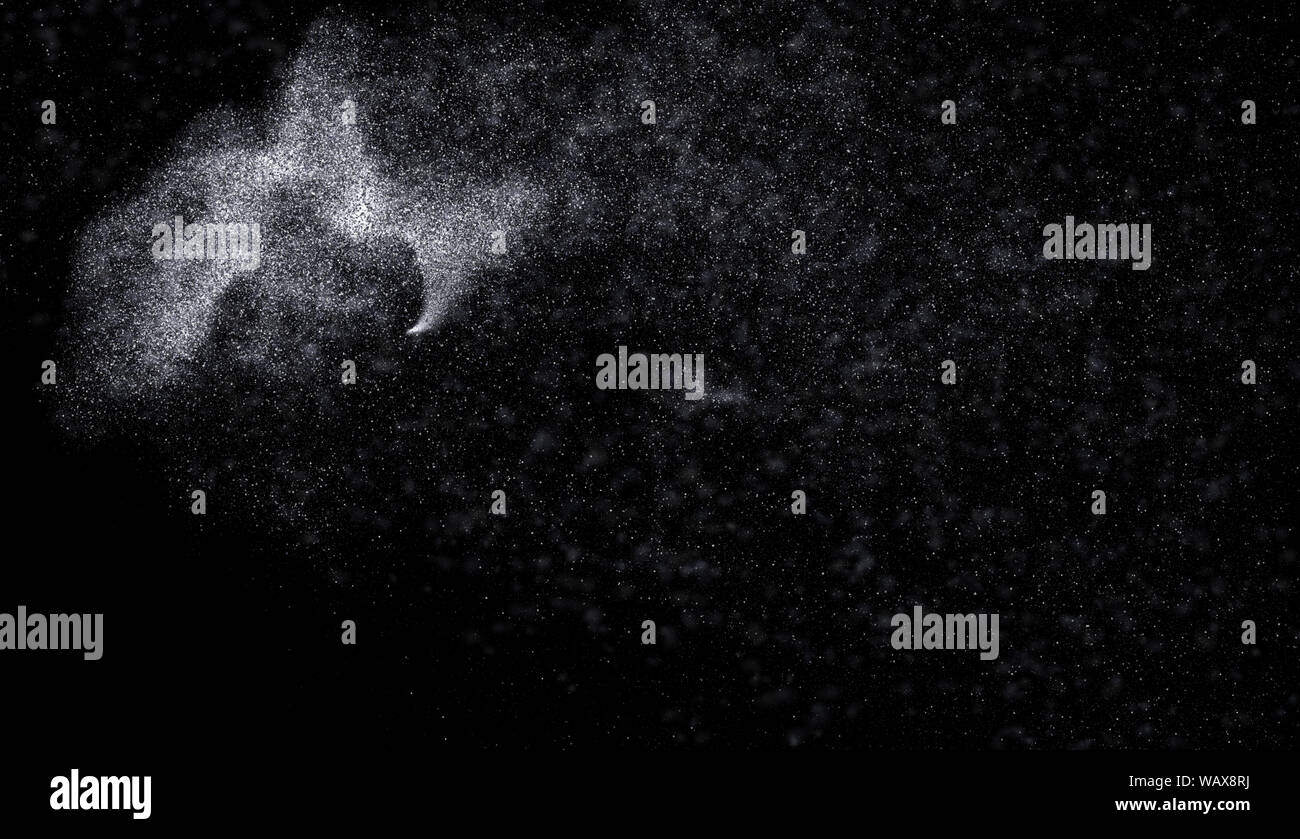 dark moody background with rendered turbulent windy particles Stock ...